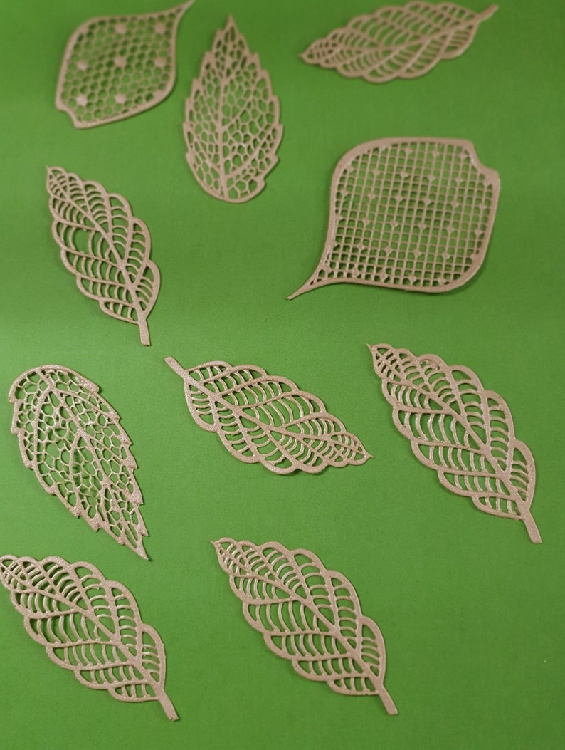 Leaf Set Edible Cake Lace - Etsy