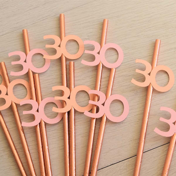 Peach Paper Straws - Etsy