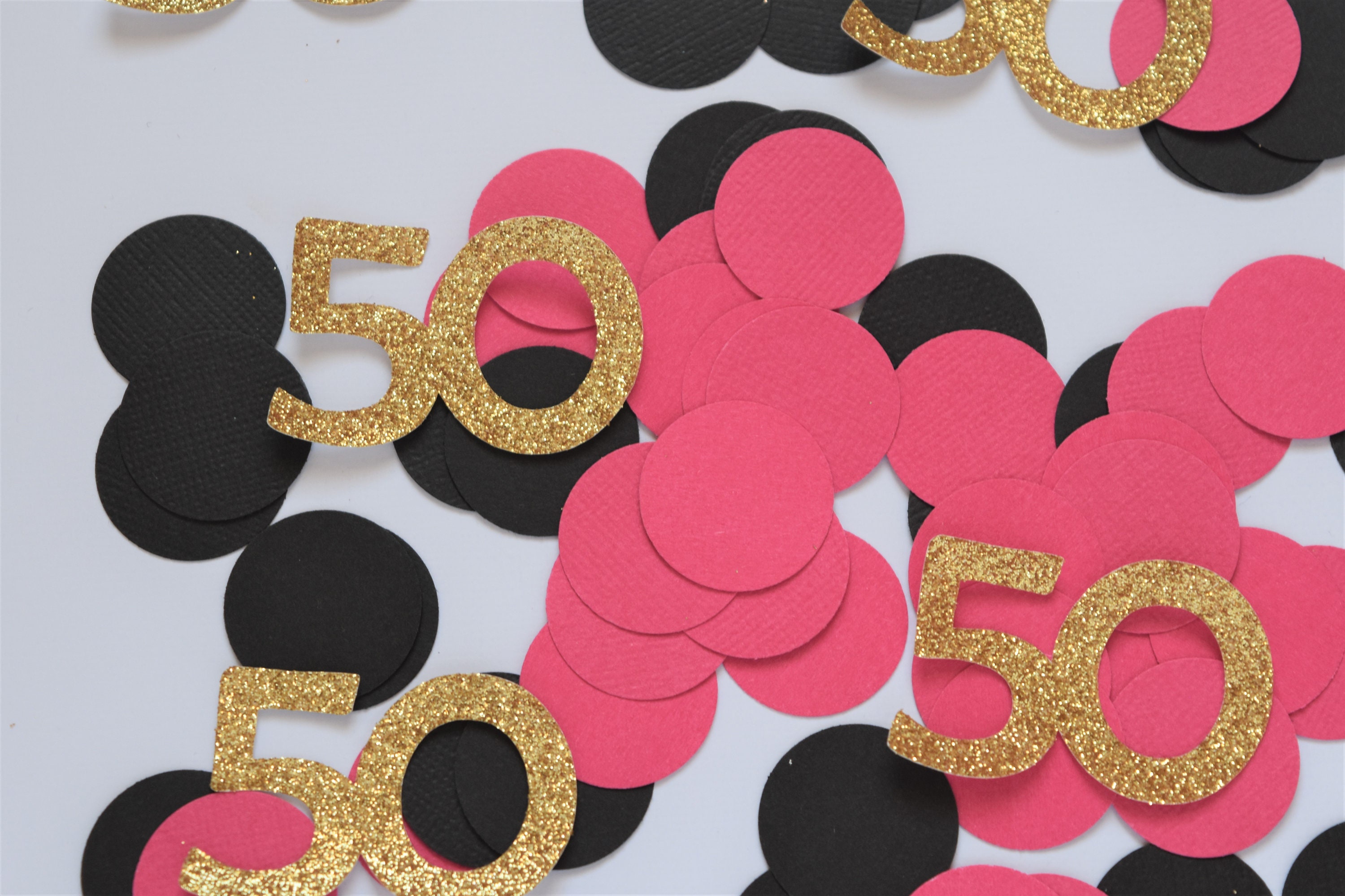 50th Birthday Confetti, 50th Birthday Party Decorations, Milestone ...