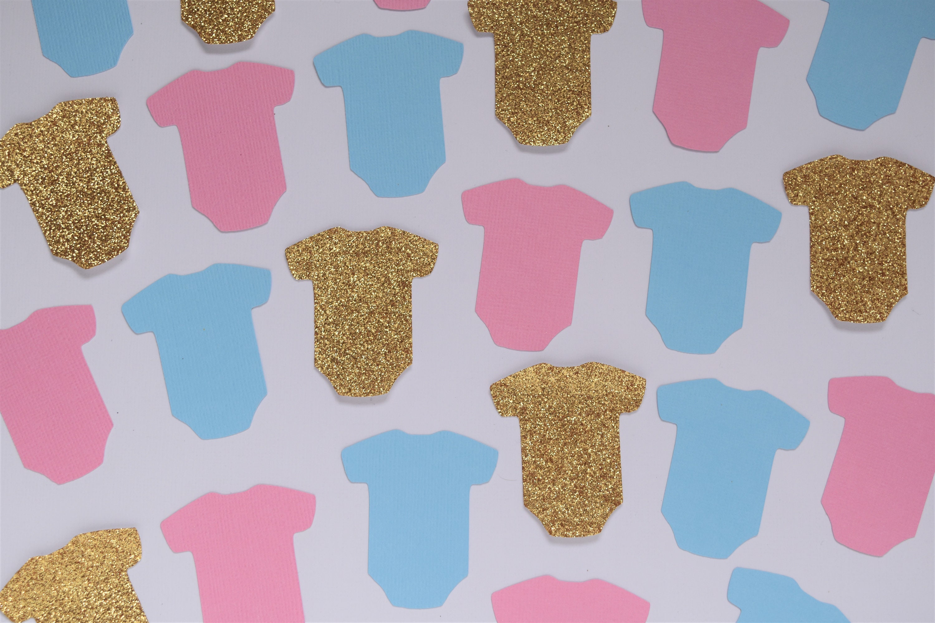 Gender Reveal Confetti, Pink and Blue Gender Reveal Party Decorations ...