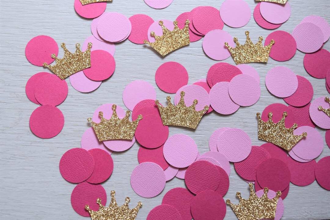 Princess Crown Confetti, Princess Party Decorations, First Birthday ...