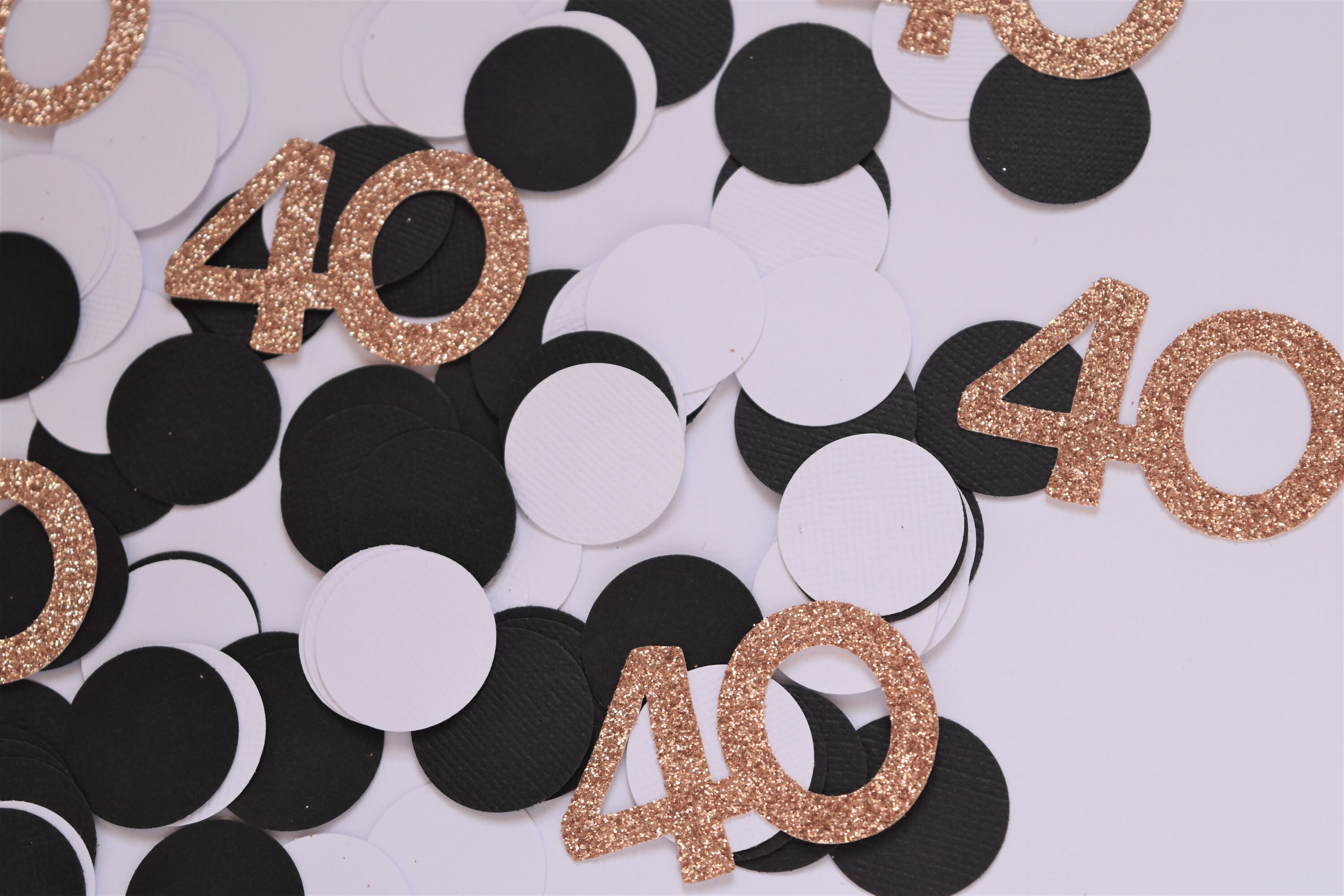 40th Birthday Confetti, 40th Birthday Party Decorations, Milestone ...