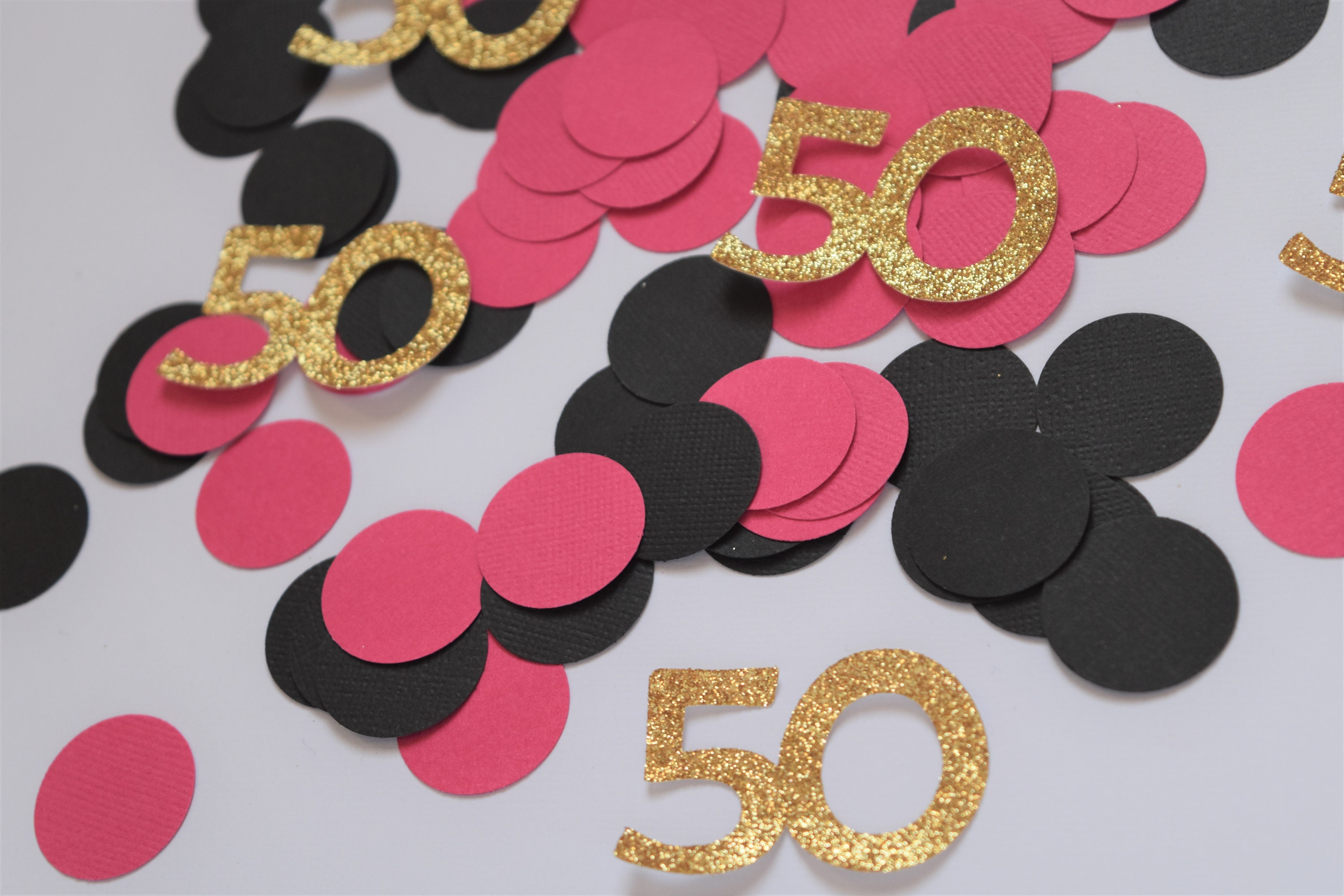 50th Birthday Confetti, 50th Birthday Party Decorations, Milestone ...