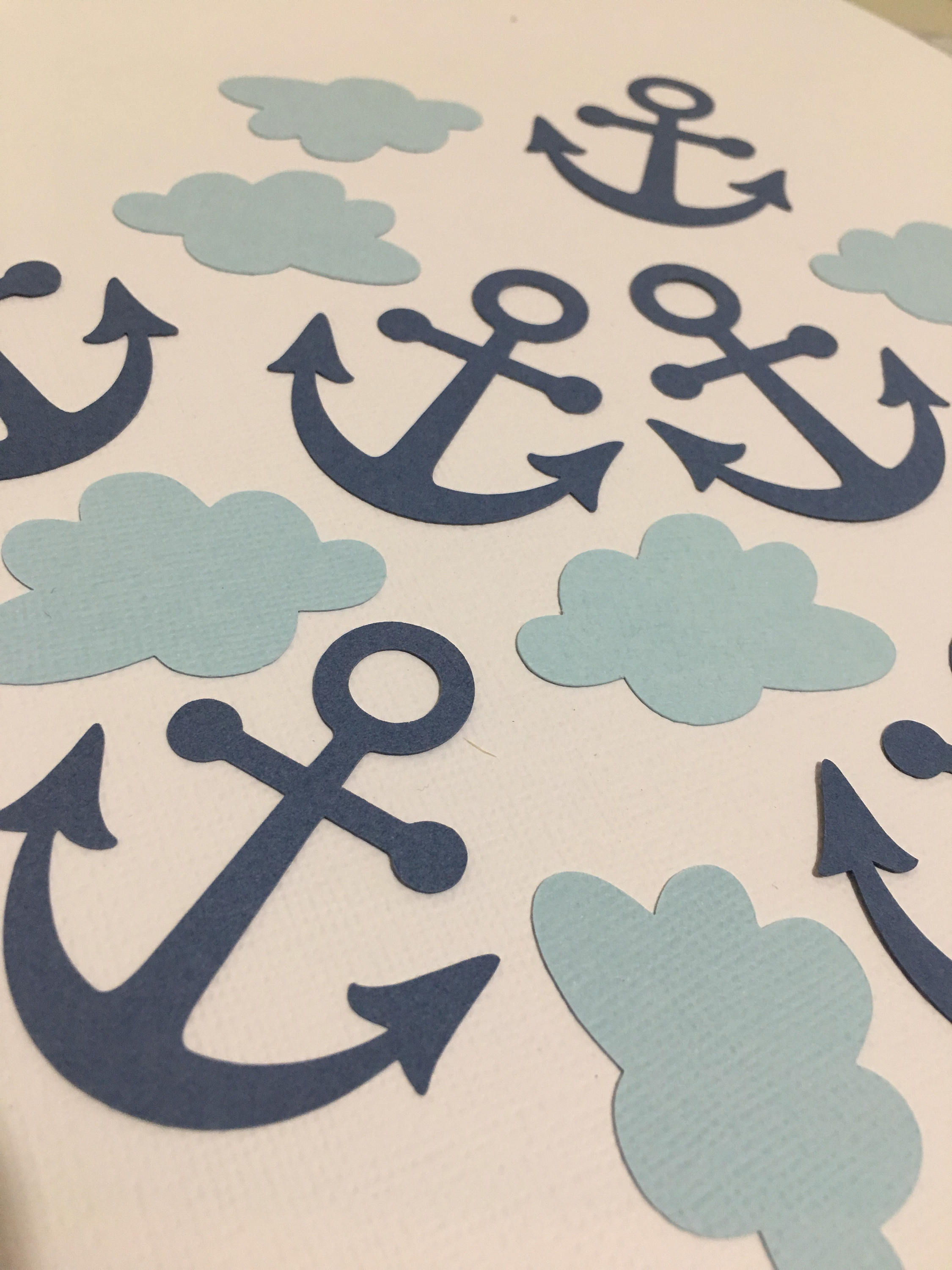 Nautical Theme Anchor and Cloud Table Decoration - Etsy Australia