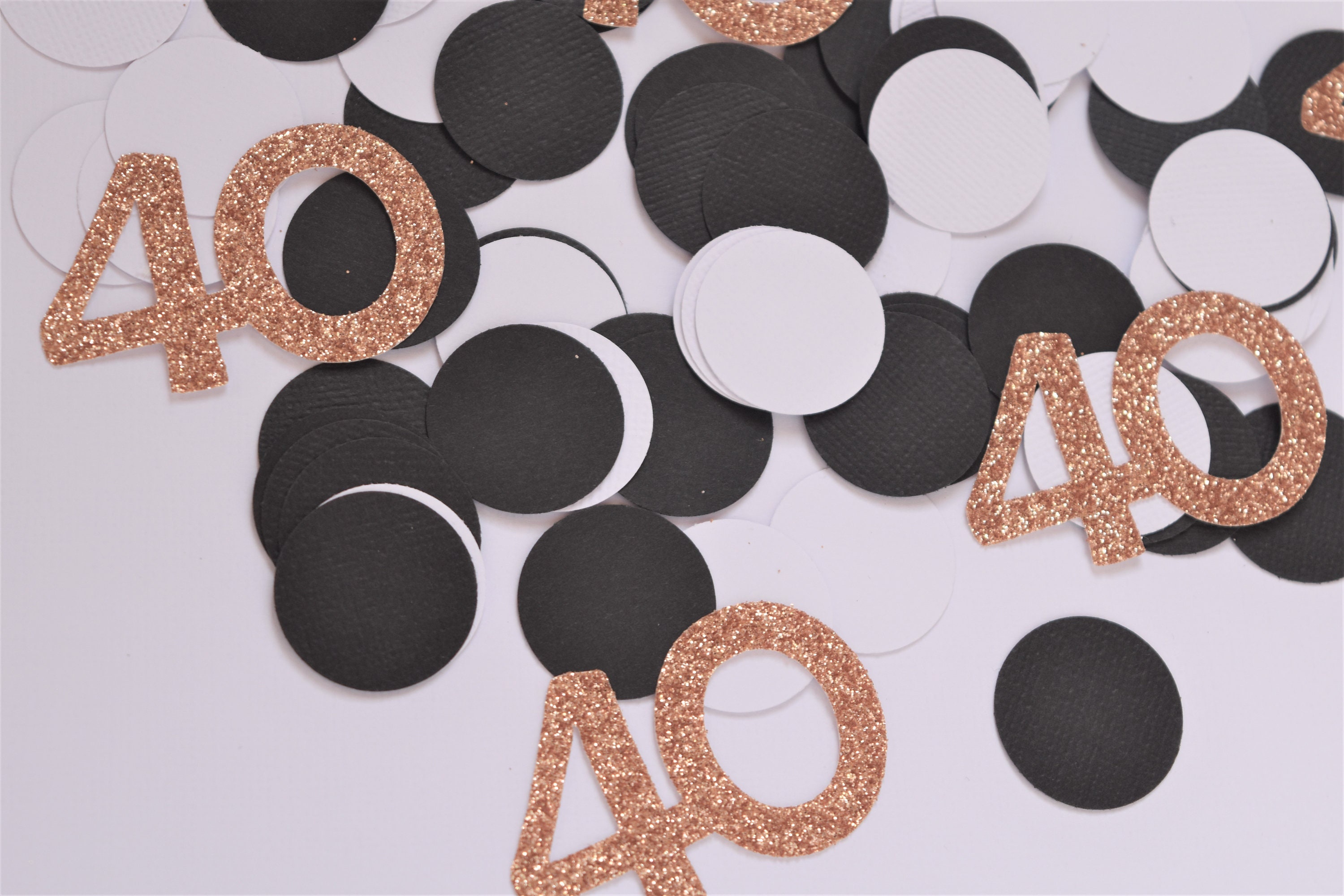 40th Birthday Confetti, 40th Birthday Party Decorations, Milestone ...