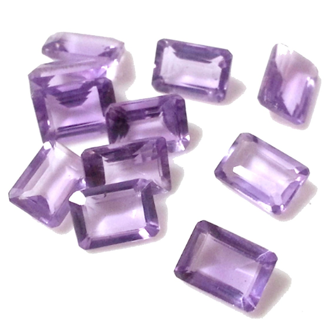 Natural Amethyst Octagon Cut Stone Wholesale Lot Best Quality | Etsy