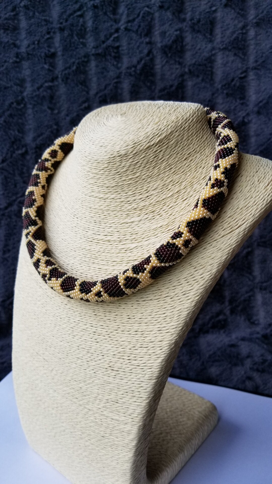 Leopard Necklace - Seed Bead - Bead Crochet Rope - Women Jewelry ...