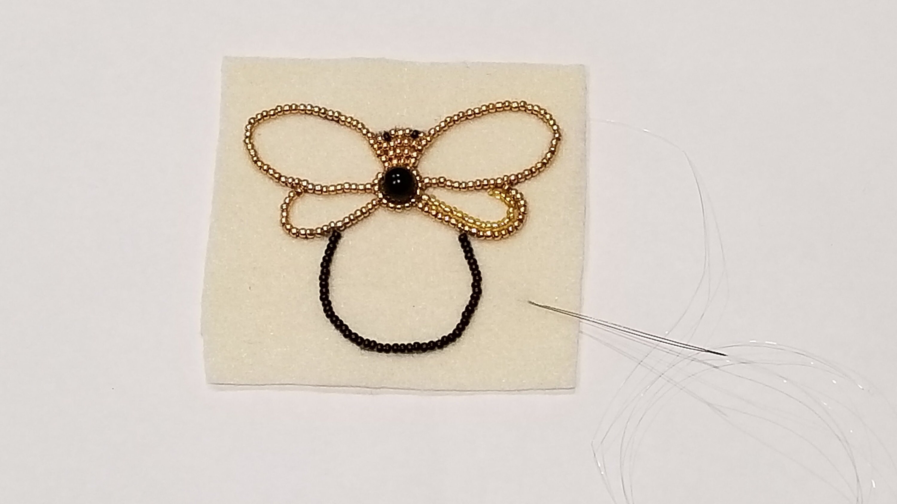 Bee Brooch PDF File - Bead Embroidery Tutorial - PDF Pattern - Beading ...