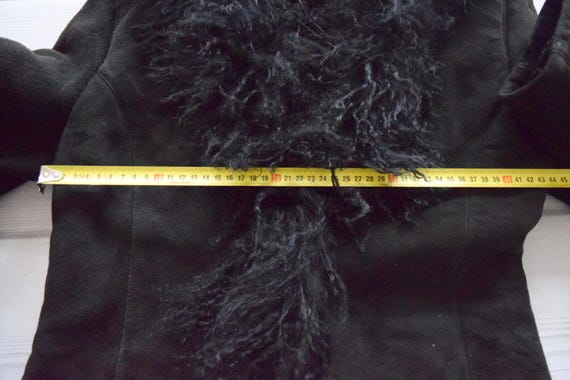 Short leather suede black vintage womens jacket penny… - Gem