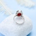 Natural Red Margaj Ring-margaj Gemstone Ring-sterling Silver Ring-red ...