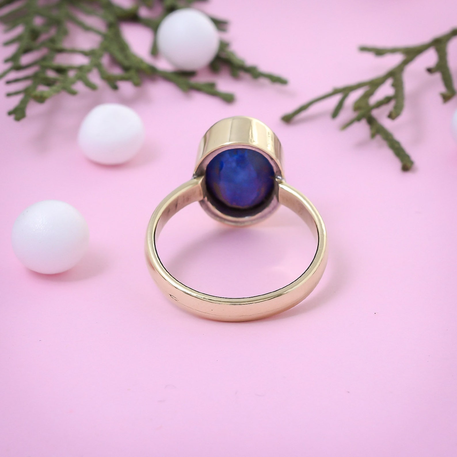 Natural Margaj Ring-margaj Gemstone Ring-925 Sterling Silver Ring-blue ...