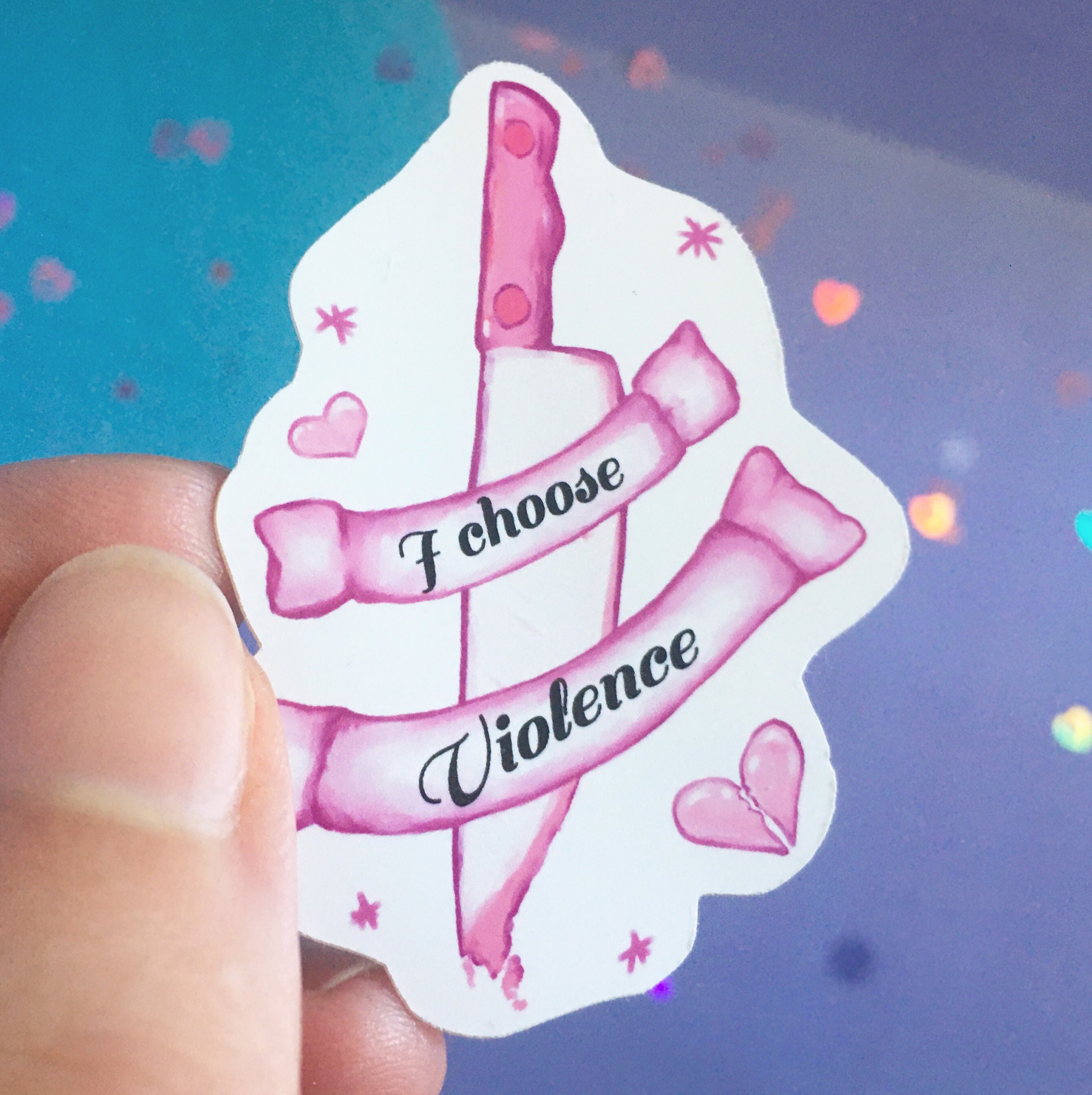 Laptop Decals & Skins cute Australia Yandere Anime Holographic I choose ...