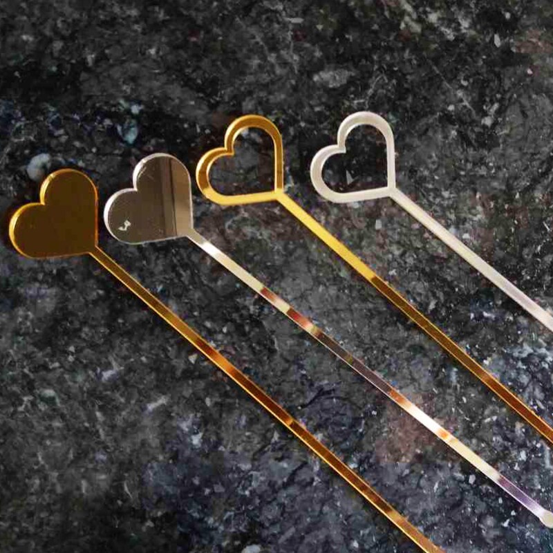 Heart Swizzle Sticks - Etsy