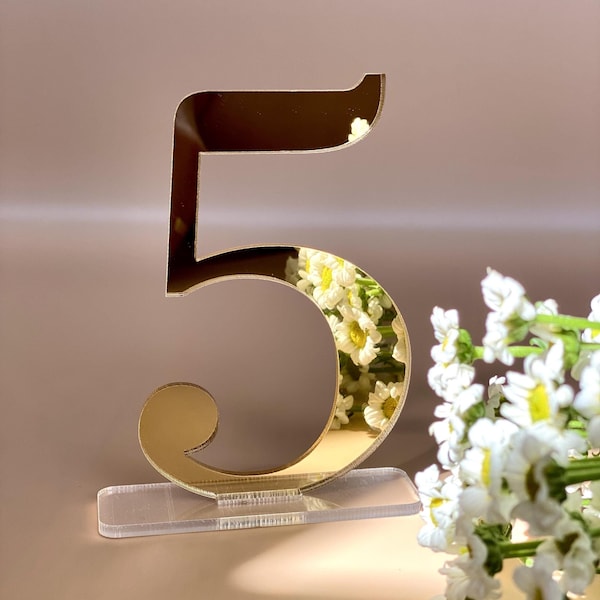 Acrylic Numbers - Etsy