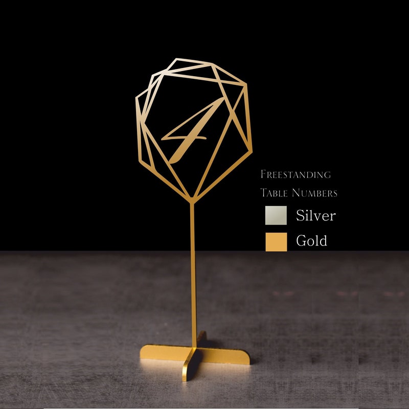 Geometric Table Numbers - Etsy