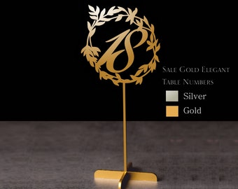 Table Numbers gold Table Numbers weding Table Numbers wood - Etsy