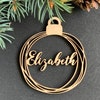 Personalized Christmas Ornaments Personalized Custom Bauble Laser Cut ...
