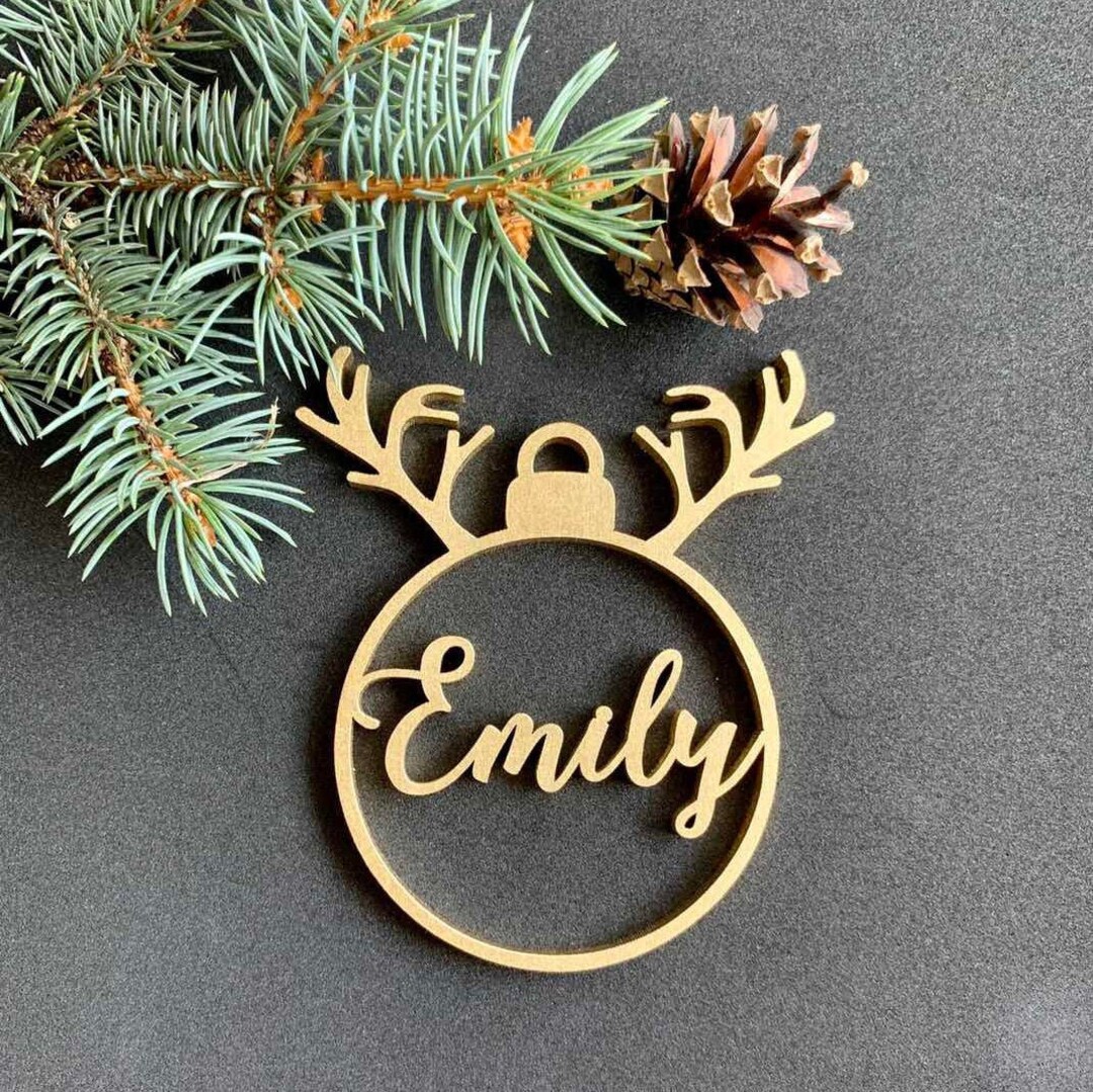 Reindeer Christmas Ornament Reindeer Christmas Decor Wood Reindeer ...