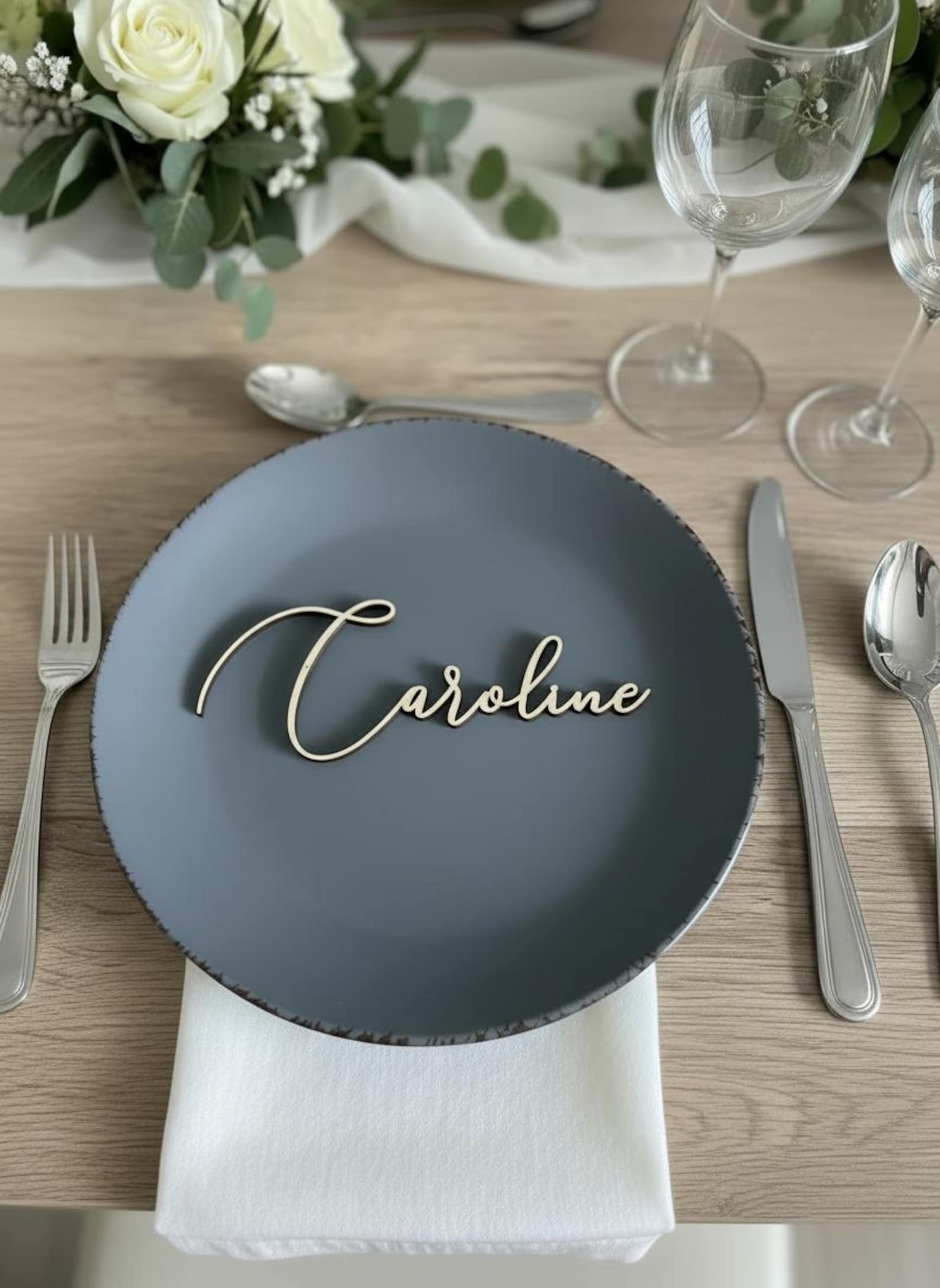 Wedding Name Card Wooden Place Names Wood Name Tags Name Place Card ...