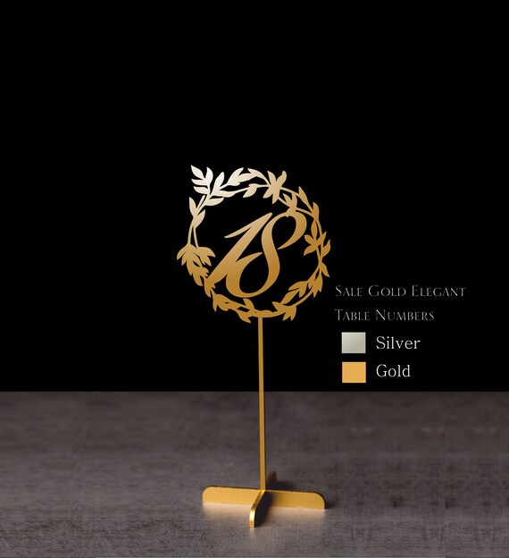 Table Numbers gold Table Numbers weding Table Numbers wood - Etsy