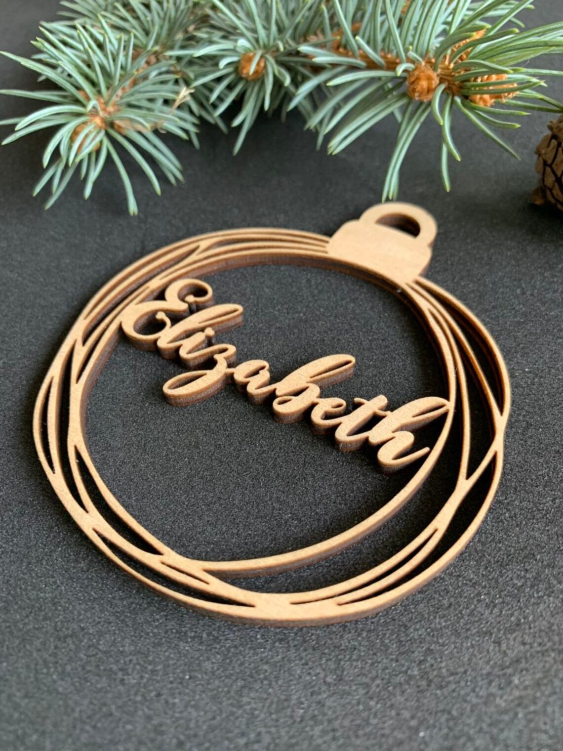 Personalized Christmas Tree Decorations, Custom Wooden Ornaments for ...