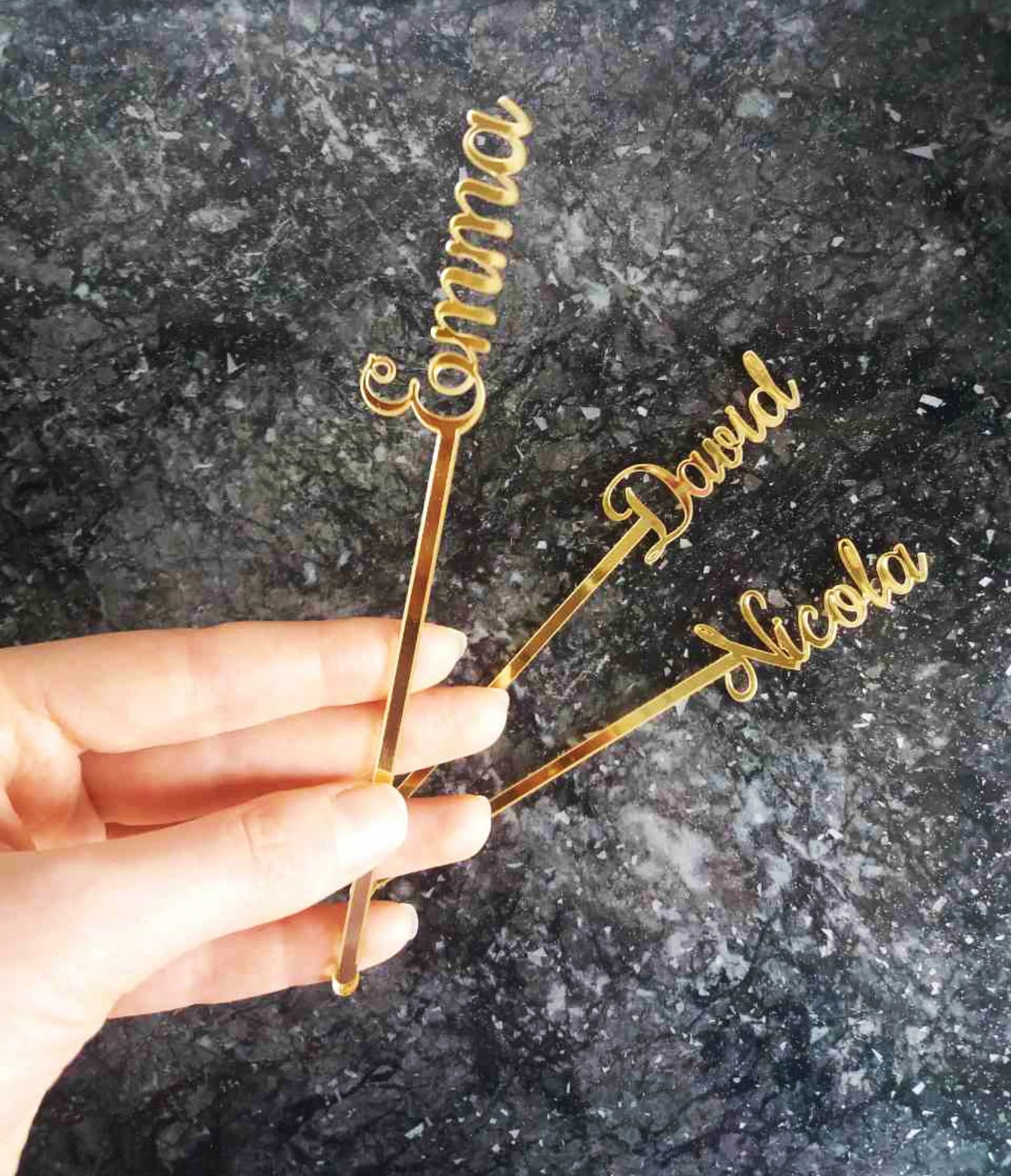 Personalized Swizzle Sticks Name Drink Stirrers Bridal Shower - Etsy