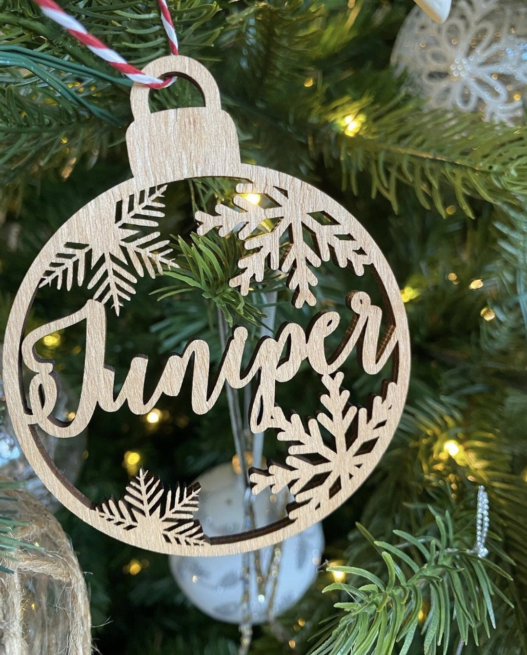 Personalised Bauble Personalized Christmas Ornaments Personalized Laser ...