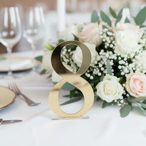 Gold Wedding Table Numbers | Table Numbers Wedding | Wedding Number ...