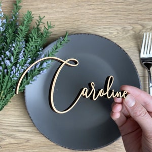 Wooden Place Names , Settings- Wedding Names - Wedding Reception ...