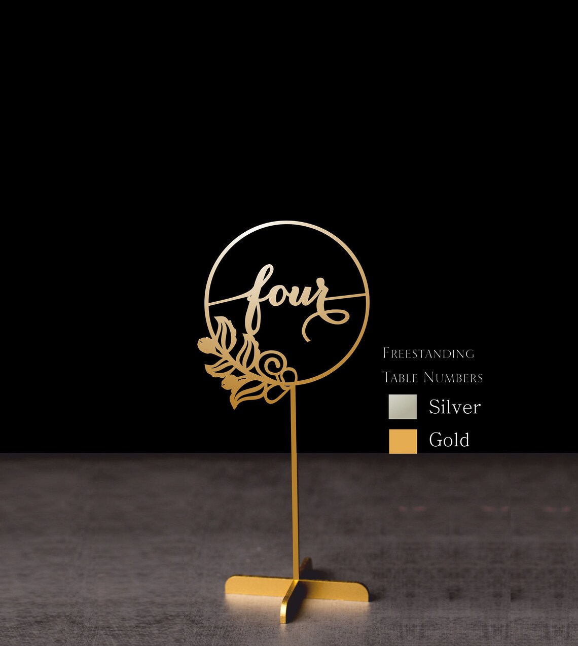 Table Number Gold Table Numbers Table Numbers With Base | Etsy