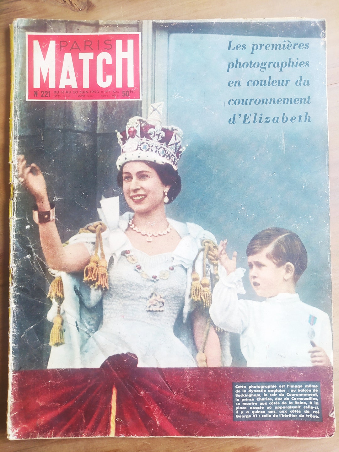 Old French Magazine Paris Match Vintage Newspapers From the 1950s for ...