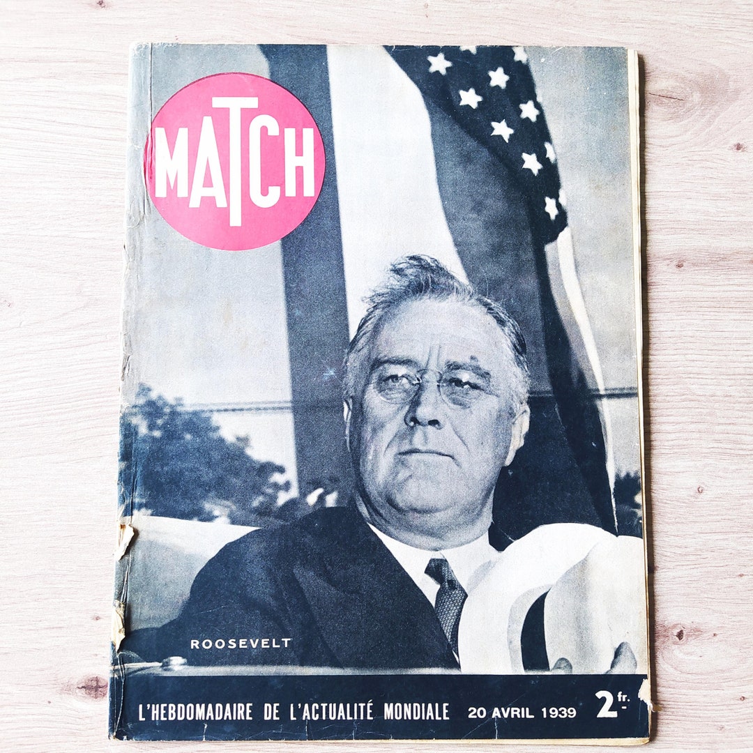 Old French Magazine Paris Match - Vintage Newspapers From the 1930s ...