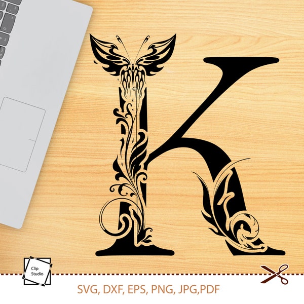 Monogram K - Etsy