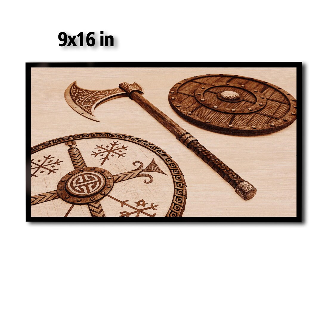 Viking Symbol Rune Engraving PNG for Laser, CNC, Xtool, Lightburn ...