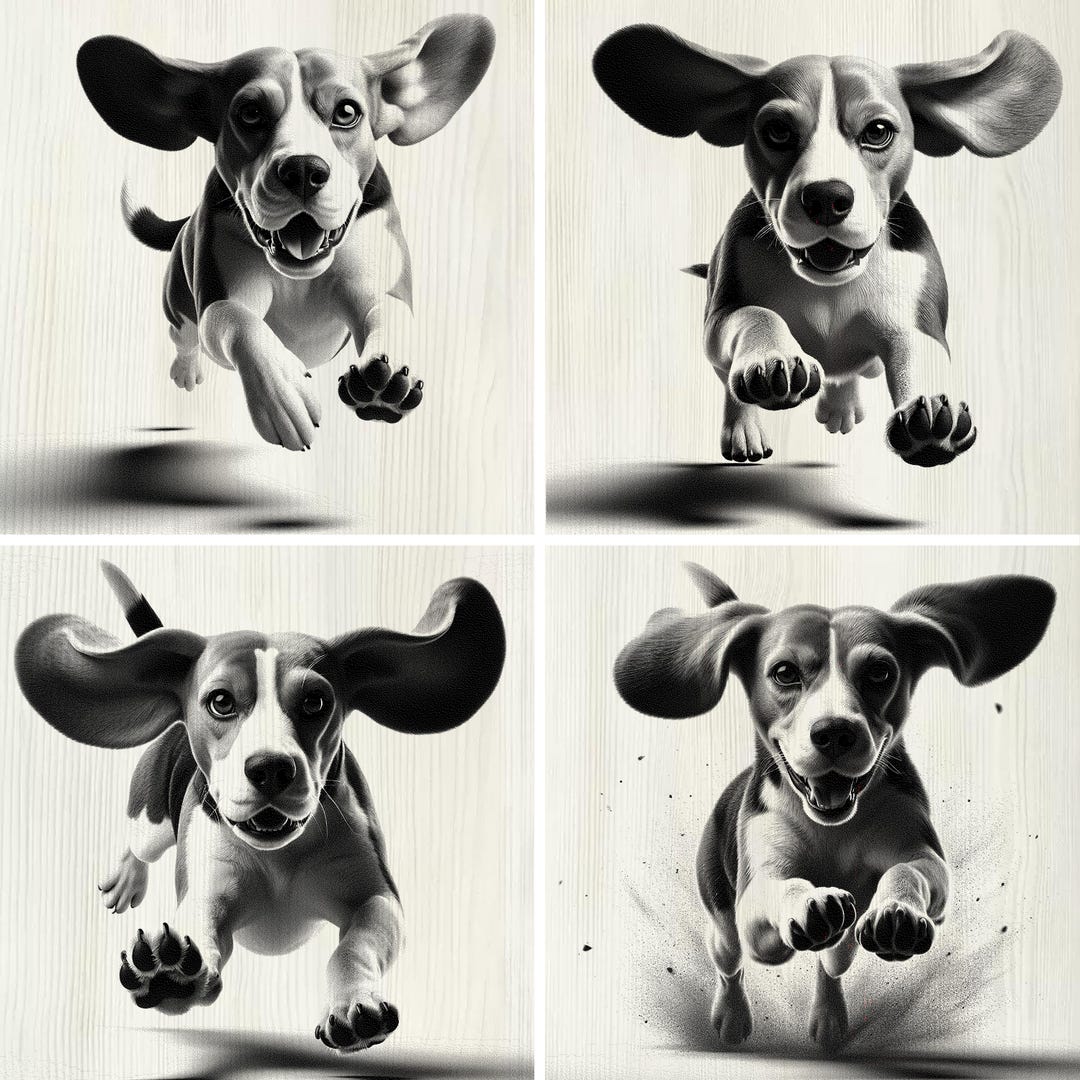 Beagle Dog Laser Engraving PNG Set | 4 High-contrast 3D Files for ...