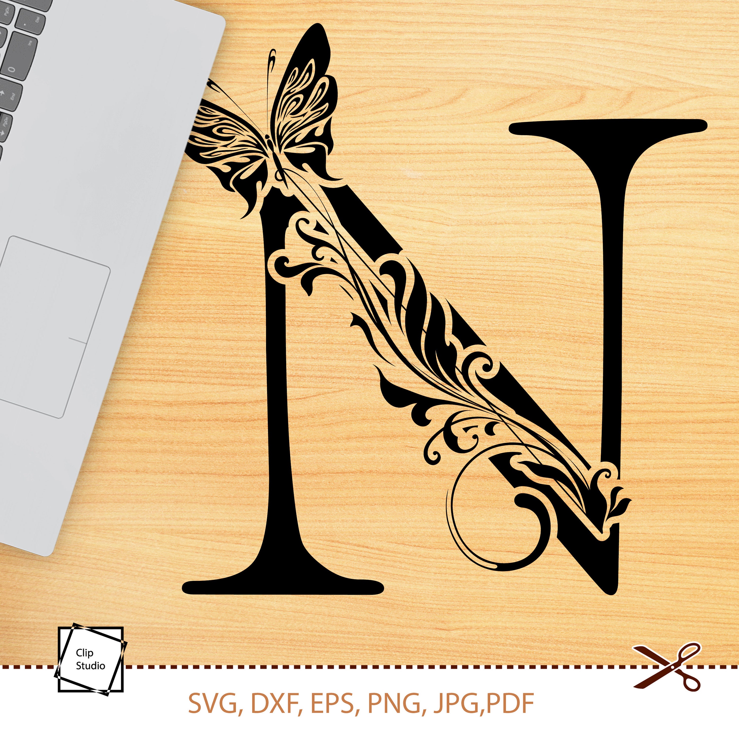 Botanical Alphabet Svg. Floral Letter N Svg. Cut File SVG - Etsy Botanical Alphabet Svg. Floral Letter N Svg. Cut File SVG - Etsy