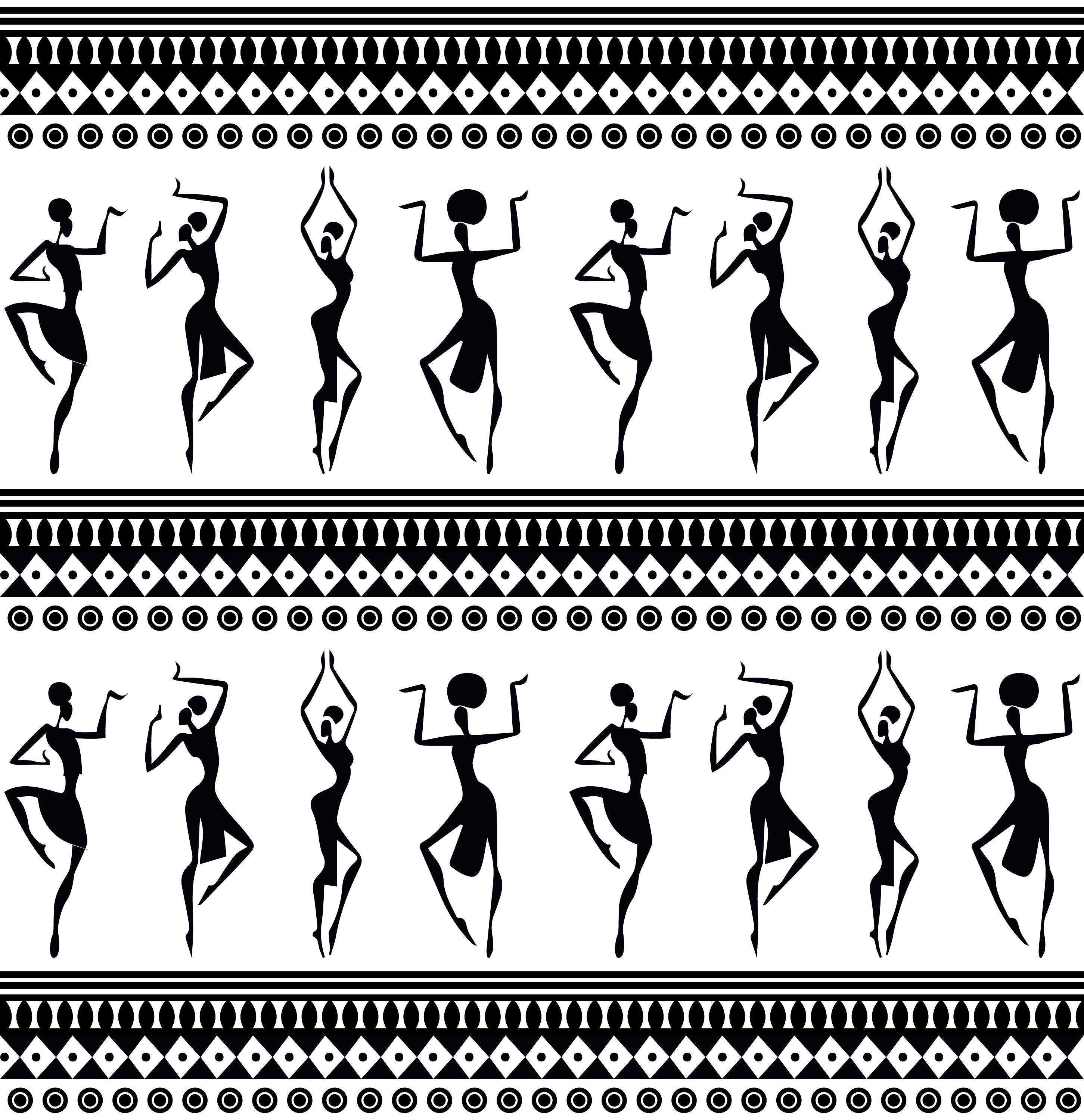 African Pattern Svg Dxf Eps Png Pdf Vector Art Clipart Etsy