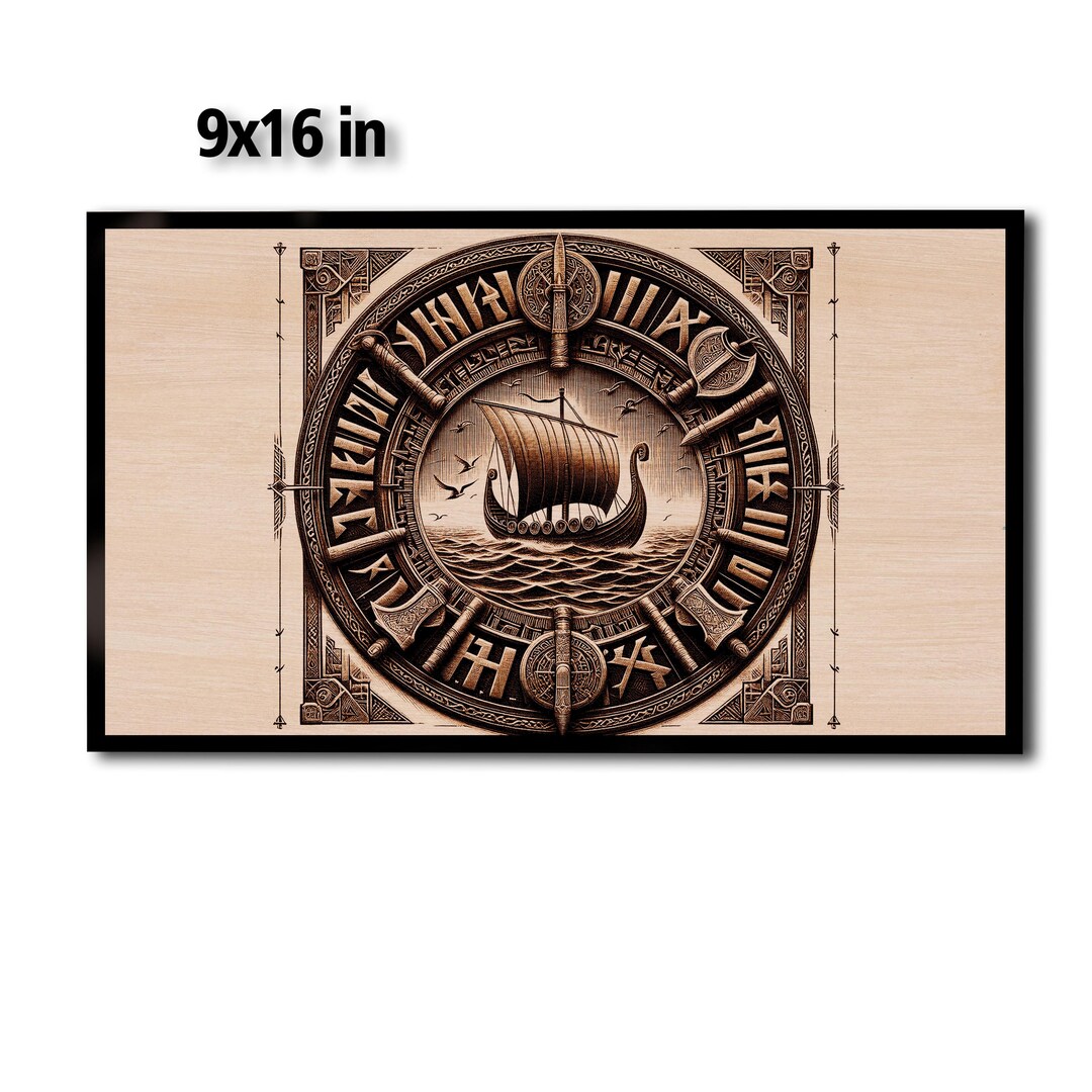 Viking Symbol Rune Engraving PNG for Laser, CNC, Xtool, Lightburn ...