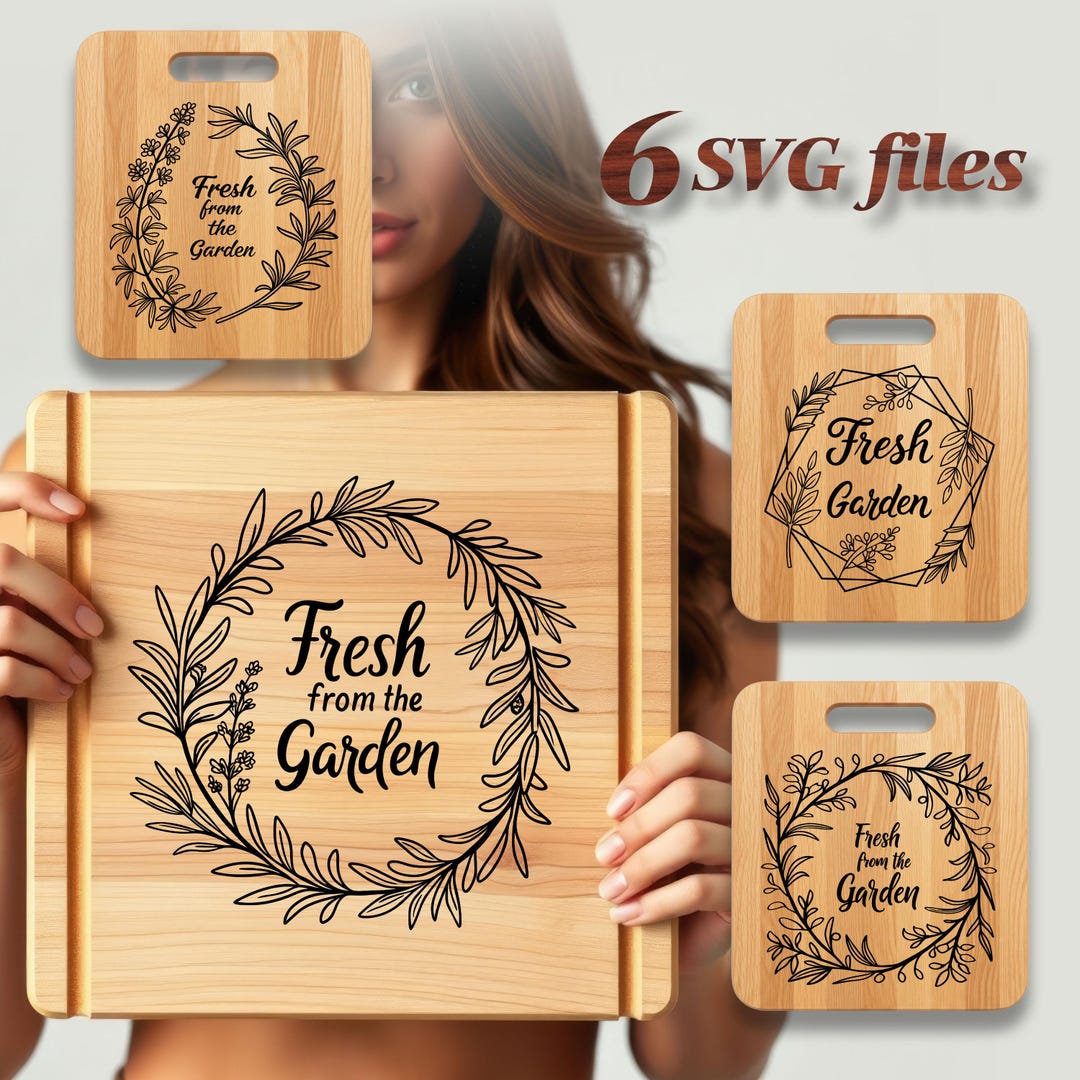 Rosemary Thyme SVG Bundle – Kitchen Herb Laser Engraving Designs ...