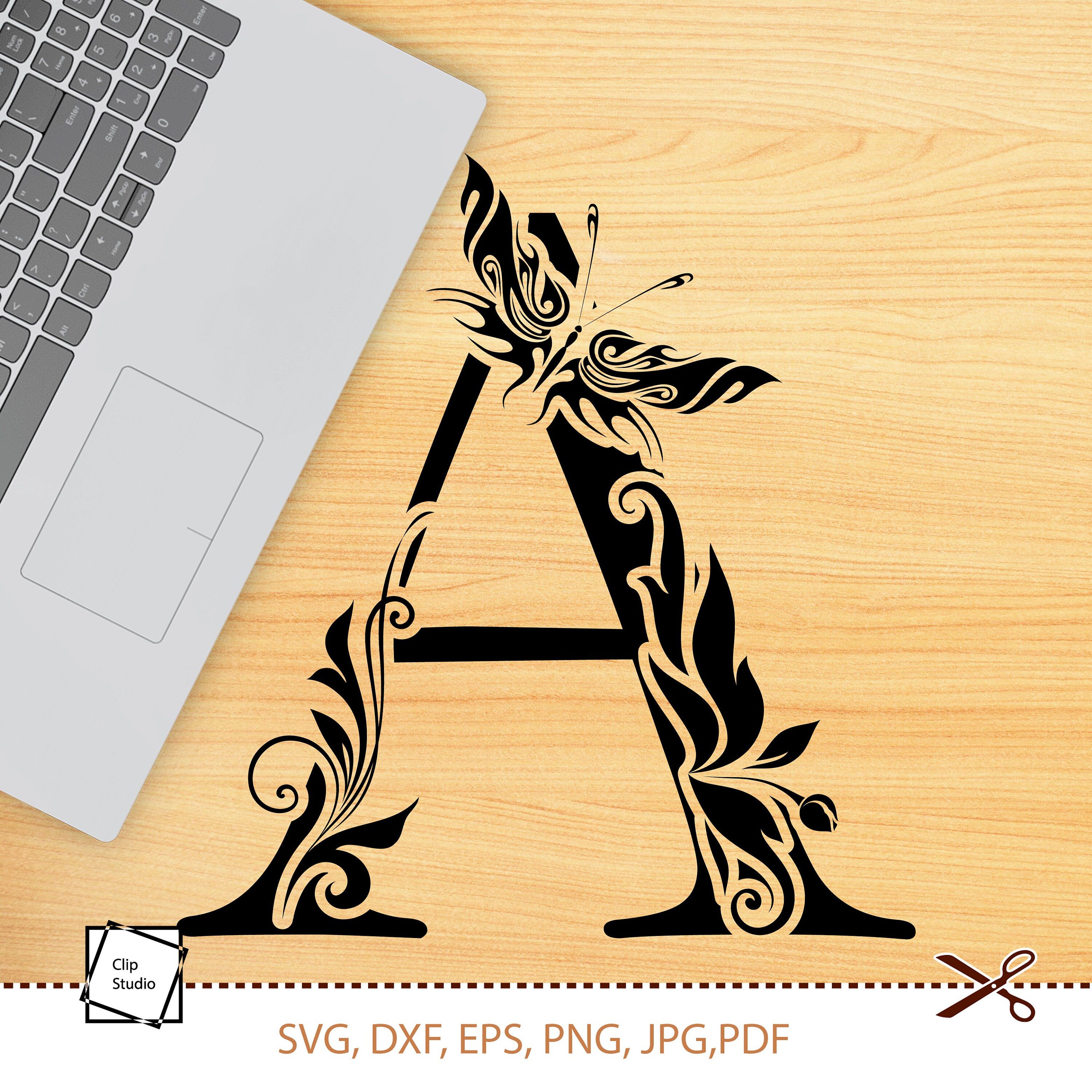 Botanical Alphabet A Floral Alphabet Flower Botanical Vintage - Etsy