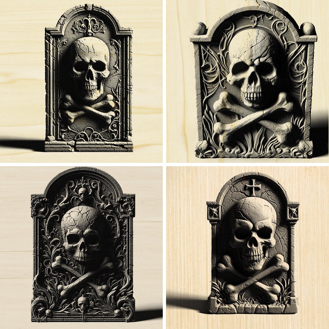 4 High-resolution Halloween PNG Files | Laser Engraving Set | Perfect ...
