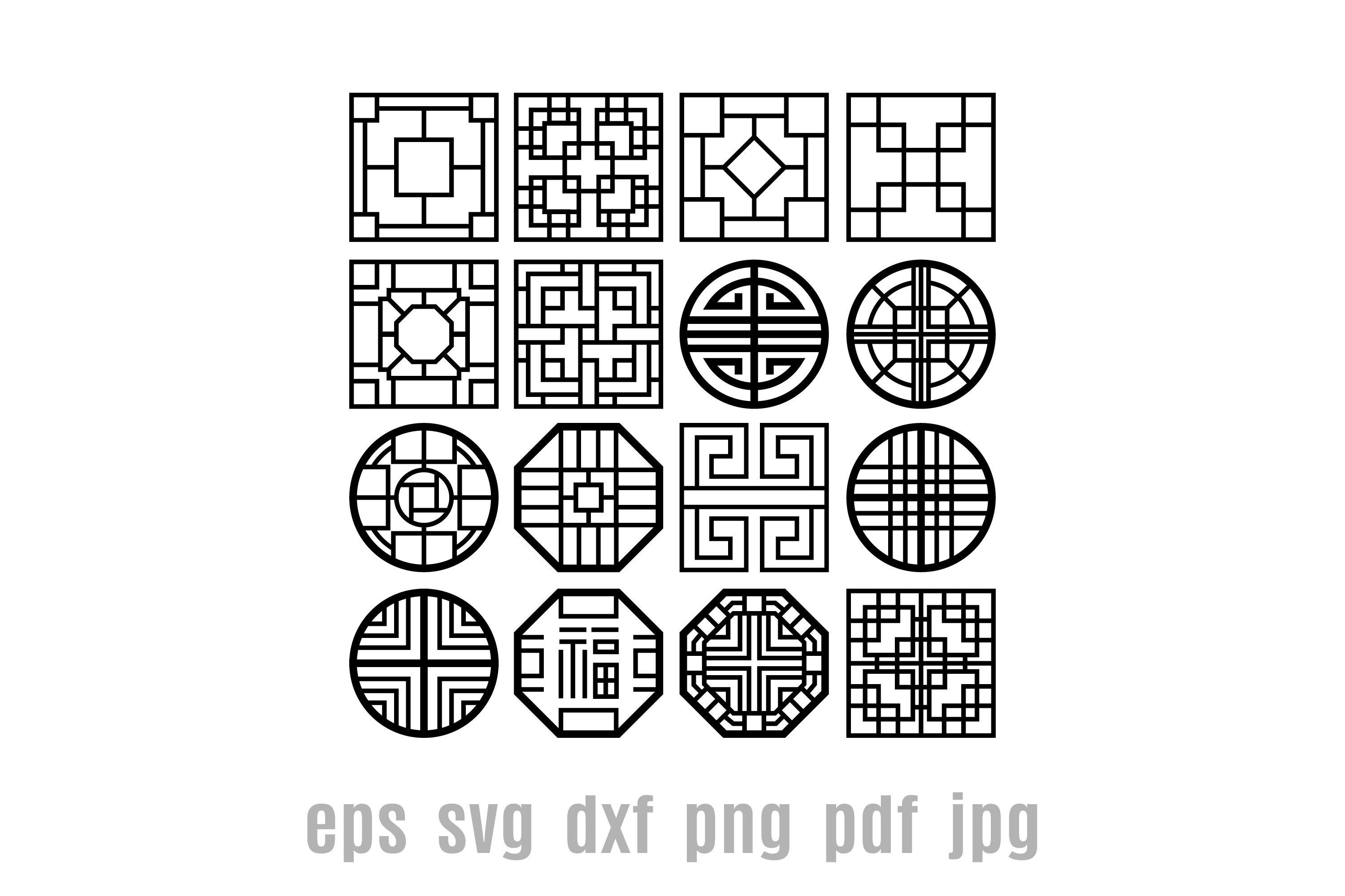 Traditional Korean Patterns Symbols Traditional Korean Patterns Symbols