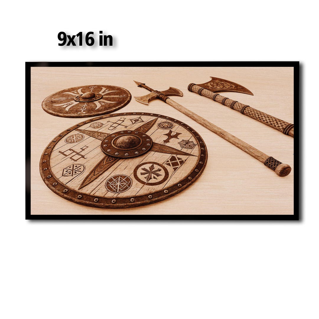 Viking Symbol Rune Engraving PNG for Laser, CNC, Xtool, Lightburn ...
