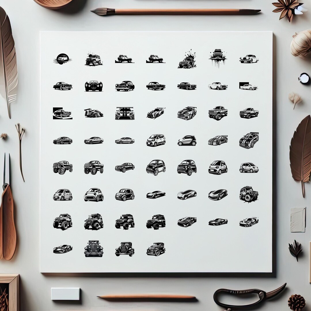 Car Logo SVG File Bundle Instant Download Automotive Branding, Vehicle ...