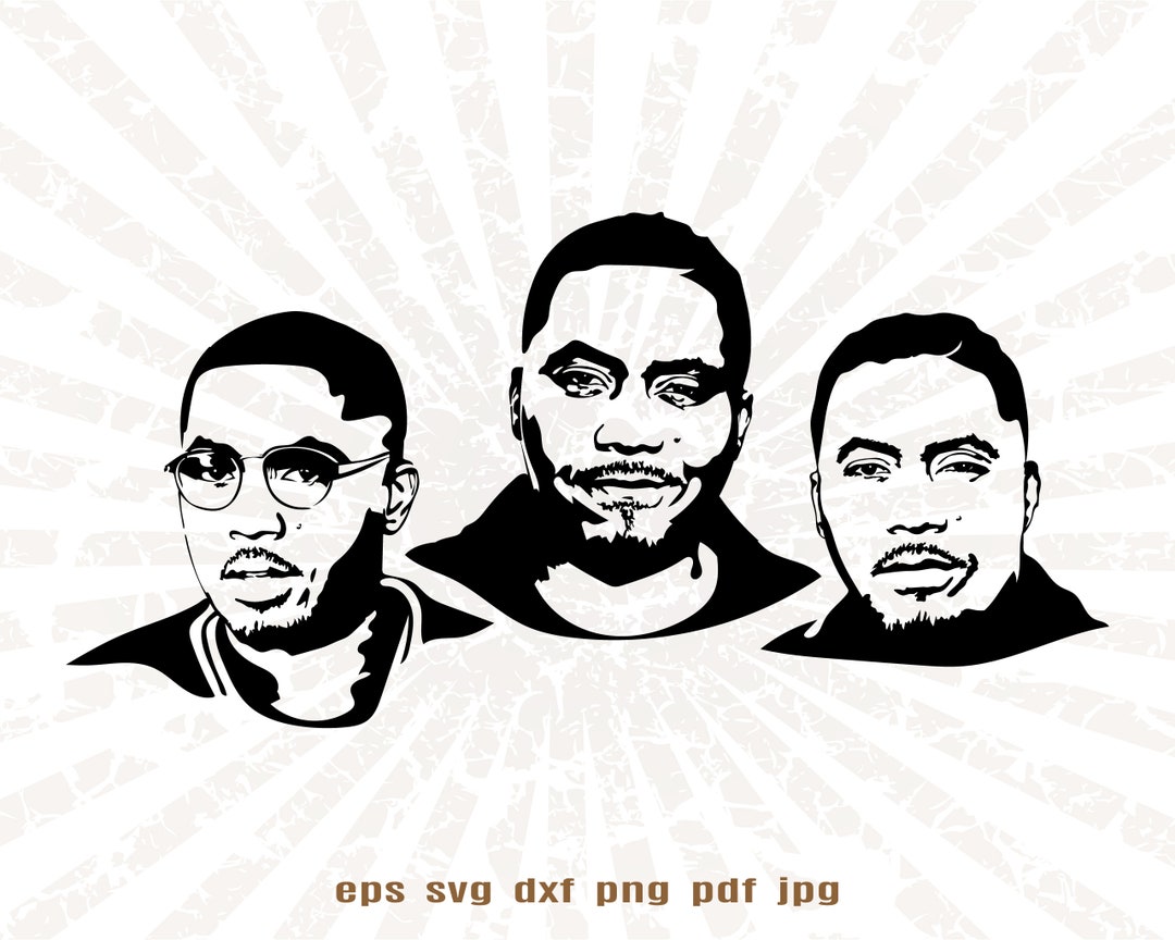 Nas Rapper Singer Songwriter Face Portrait Musician Music Wpap - Etsy