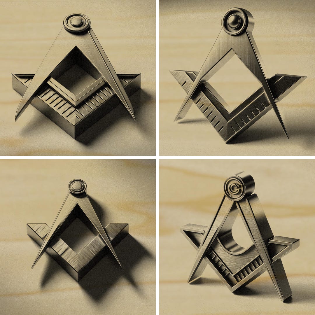 Masonic 4 Png Files for Laser Engraving CNC, CO2, Lightburn, Glowforge ...