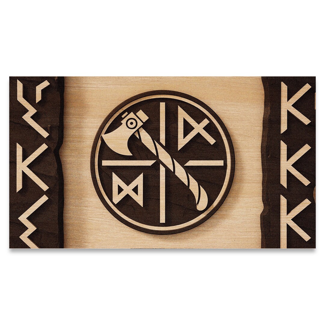 Viking Symbol Rune Engraving PNG for Laser, CNC, Xtool, Lightburn ...