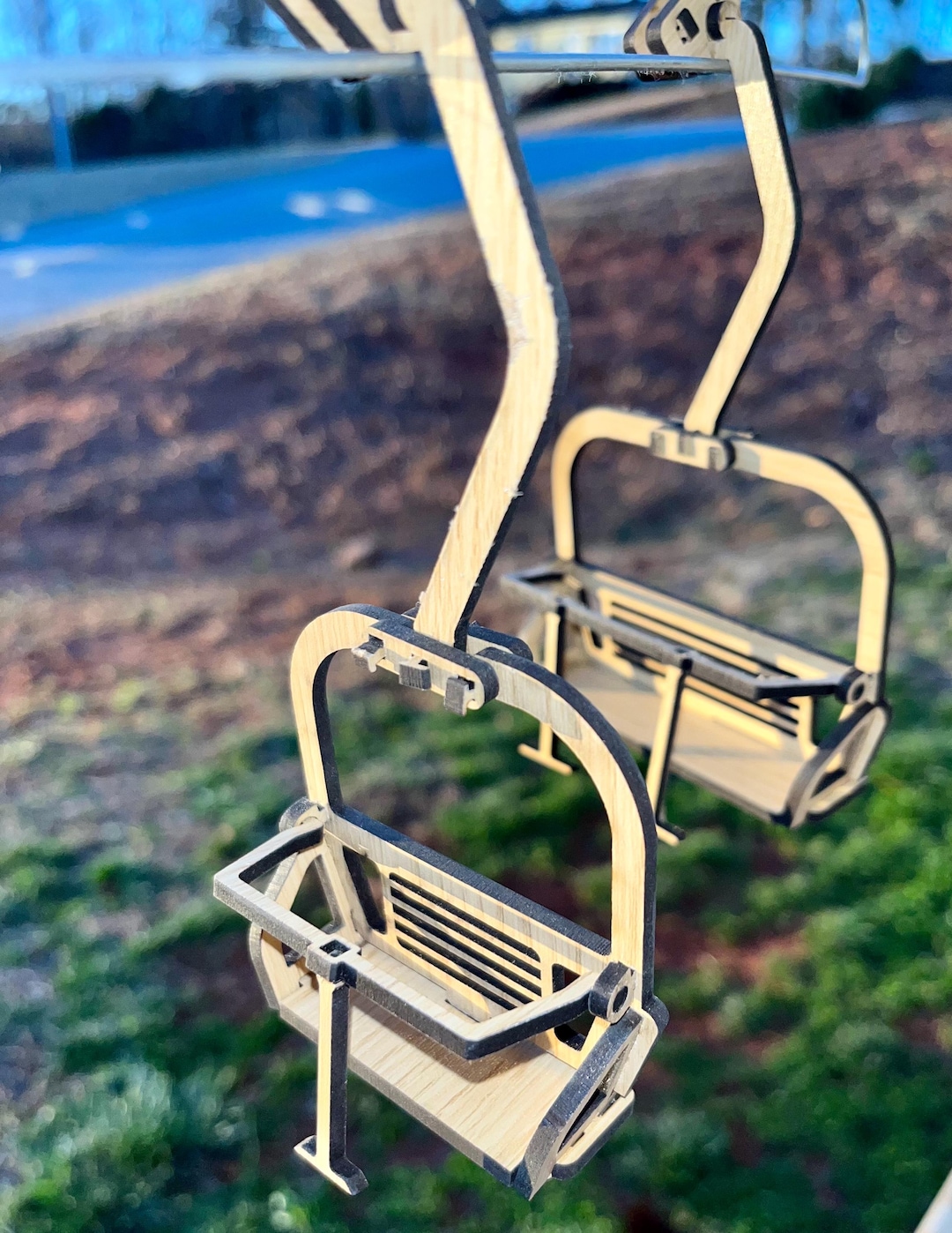 DIY Ski Chairlift Ornament Lift Model Kit - 2 or 4 Seat Sizes - Etsy