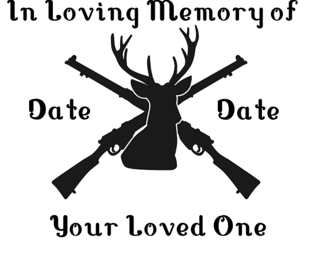 In Loving Memory of Deer - Vinyl Decal - Etsy