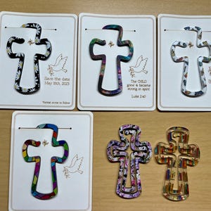 Acrylic Bookmarks - Cross - Etsy